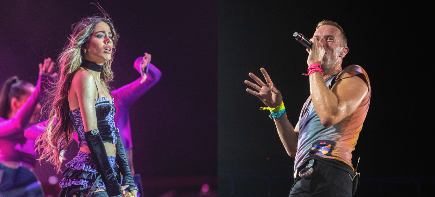 Tini vive una experiencia inolvidable durante el concierto de Coldplay ...